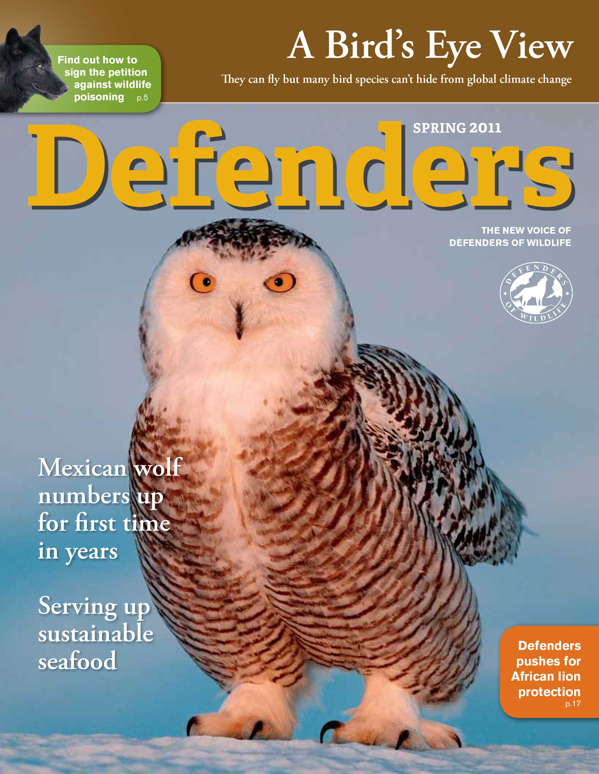 Past Magazine Issues | Defenders of Wildlife